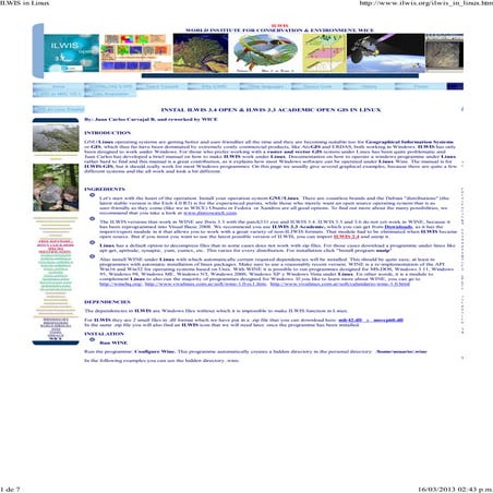 Ilwis in linux | PDF