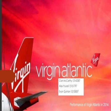 Performance virgin atlantic 2014 | PPT
