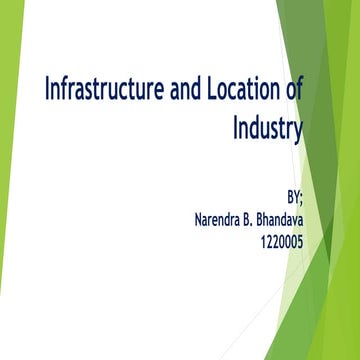location and infrastructure of industry | PPTX