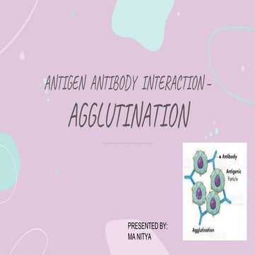 AGGLUTINATION | PPTX