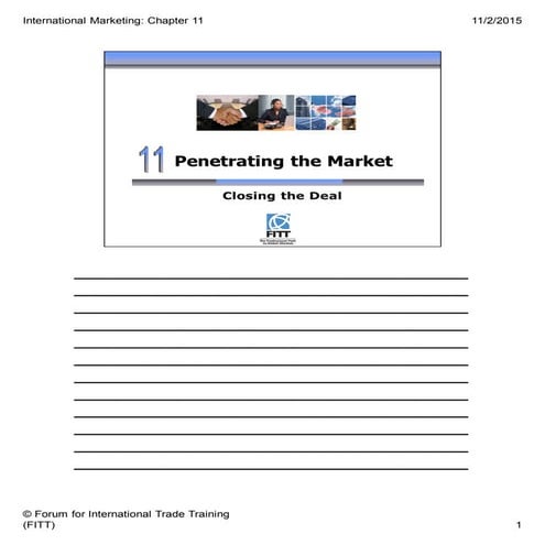 International Marketing Guiding Notes: Chapter 11 | PDF