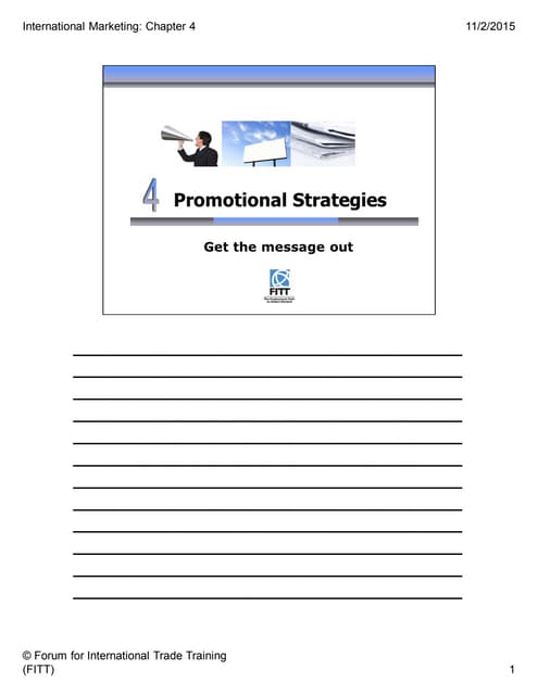 International Marketing Guiding Notes: Chapter 5 | PDF