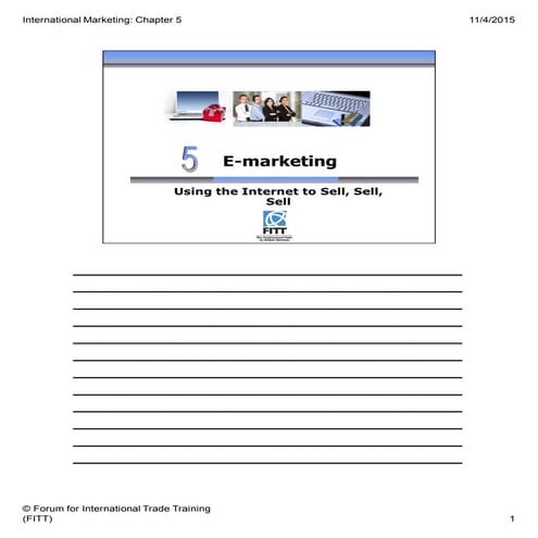 International Marketing Guiding Notes: Chapter 5 | PDF