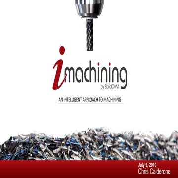 iMachining by SolidCAM | PDF