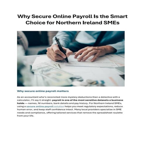 Why Secure Online Payroll Is the Smart Choice for Northern Ireland SMEs ...