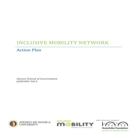 Inclusive Mobility Action Plan for Metro Manila | PDF | Free Download
