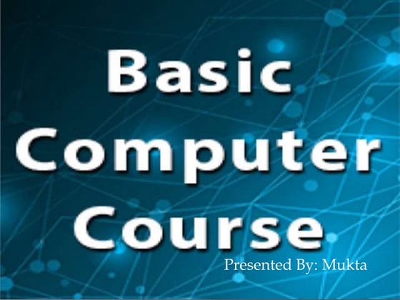 Basic Computer Course training center . | PPTX