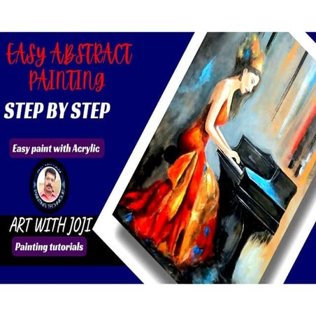 abstract painting with acrylic (Art with JOJI) on my youtube | PPT