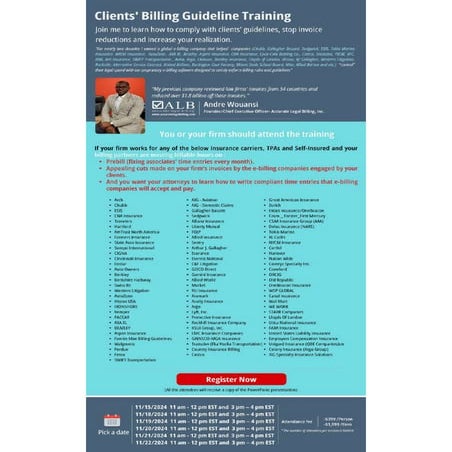 Boost your billing success! Join our Clients' Billing Guideline ...