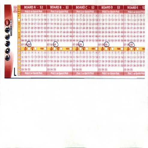 Old Powerball Ticket | PPT