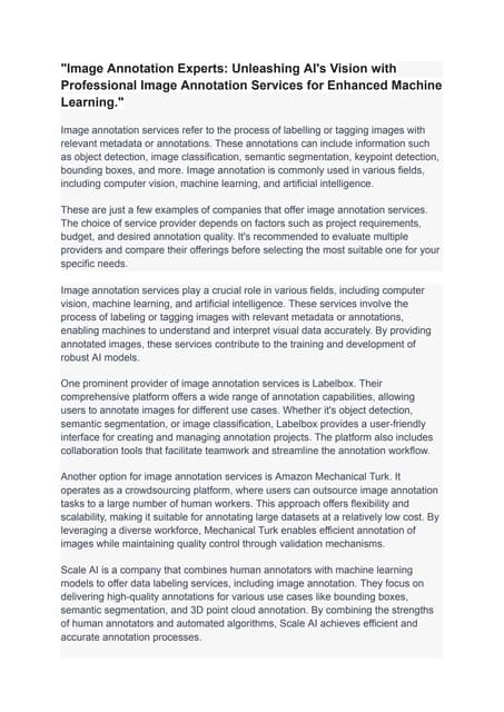 _Image Annotation Experts_ Unleashing AI's Vision with Professional ... _Image Annotation Experts_ Unleashing AI's Vision with Professional ...