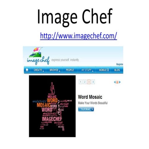 IMAGE CHEF | PPTX | Computer Software and Applications | Computing