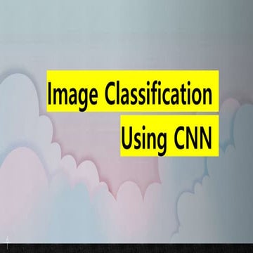Image Classification Using CNN | PPTX | Artificial Intelligence ...