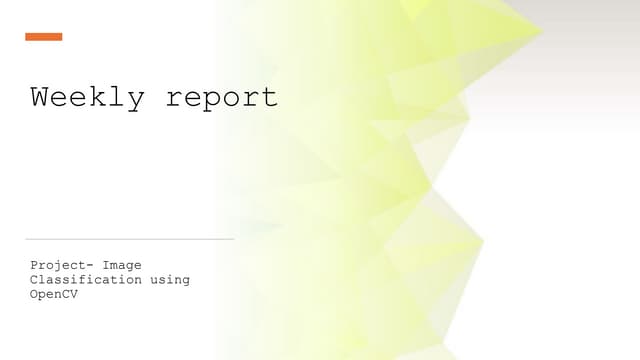 Mnist Dataset Image Classification Using Opencv Pptx