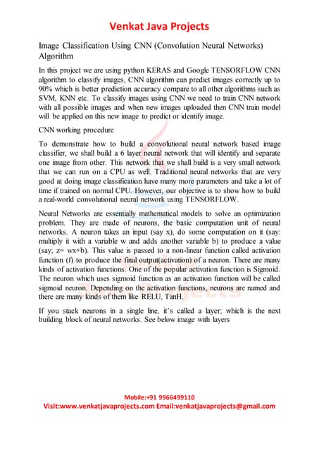 Image Classification Using Cnn Convolution Neural Networks Algorithm 0875