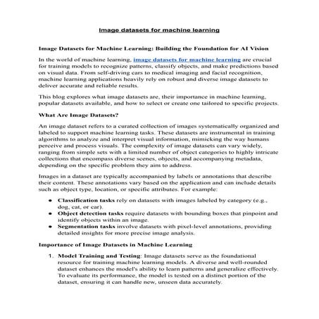 Image datasets for machine learning for AI.pdf