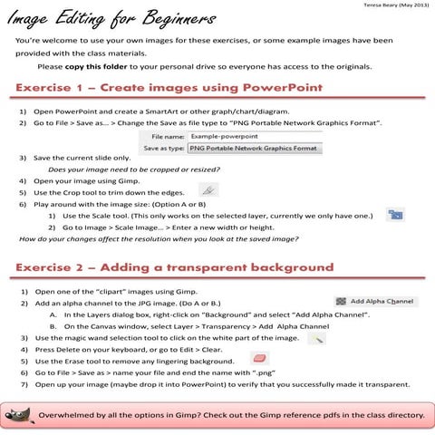 Image editing exercises | PDF