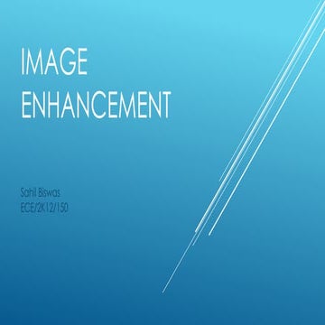 Image enhancement | PPTX | Photo Editing Software | Computer Software ...