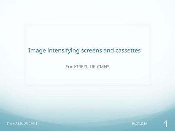 CASSETTE, TYPES OF CASSETTE AND INTENSIFYING SCREEN.pptx
