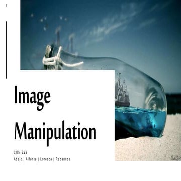 Image manipulation | PPTX
