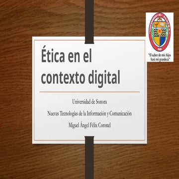 La Ética Digital en el internet y el uso correcto de las normas de ...