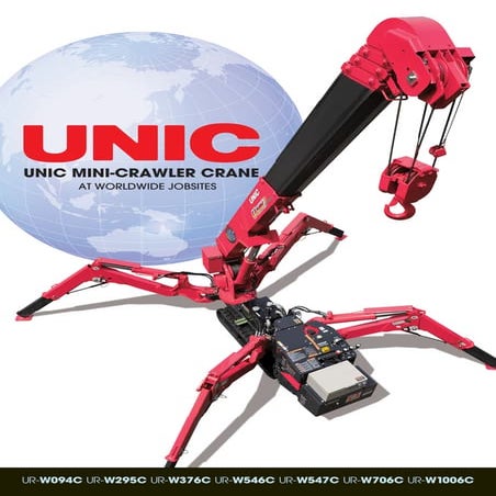 Para tu APLICACIÓN también funciona la Mini Grúa UNIC de FURUKAWA UNIC CORP | PDF