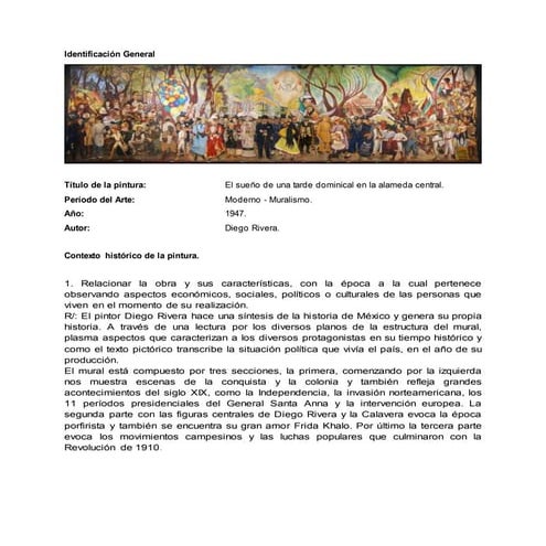 Muralismo y Diego RIvera | DOCX