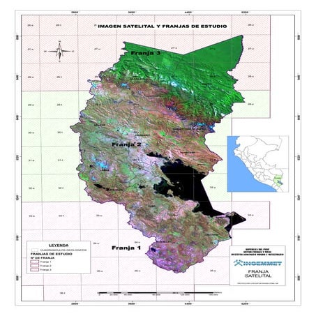 Imagen satelital y franjas Puno | PDF