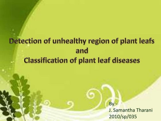 Plant disease detection and classification using deep learning | PPTX ...