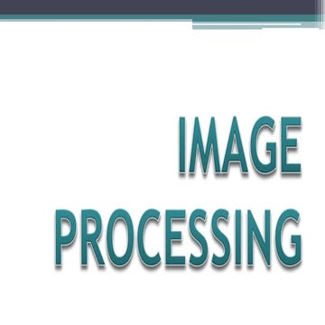 Image processing | PPTX