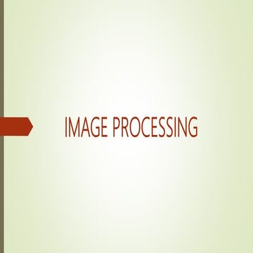 Image processing | PPTX