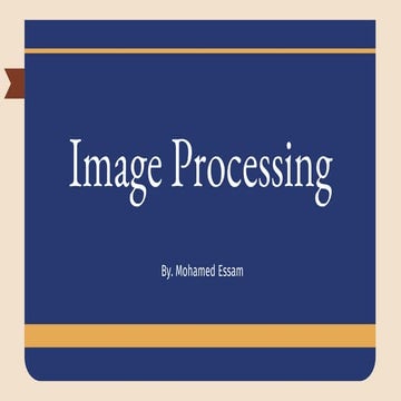 Image processing | PPT