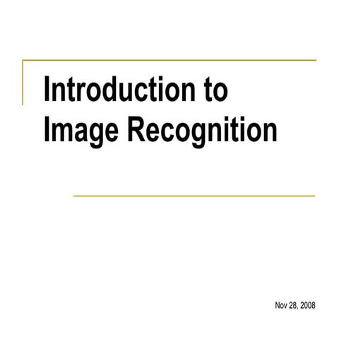 Image Recognition | PPT