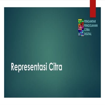 Image pengolahan citra - Representasi.pptx