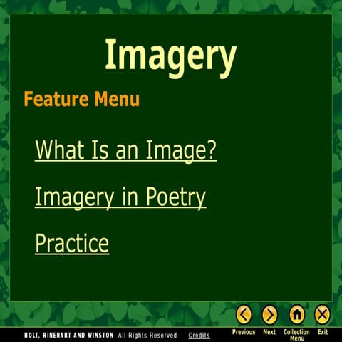 Grade 11 Creative Tech Lesson on Imagery.ppt
