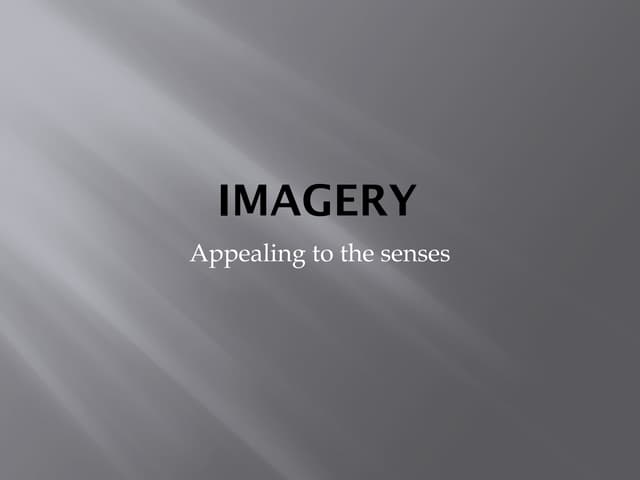 English 8 Sensory Imagery and activity for students | PPTX
