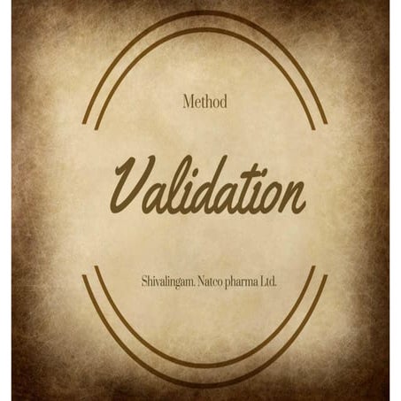 Analytical method validation | PPT