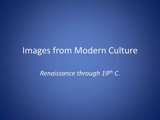 Images from Traditional Culture | PPT