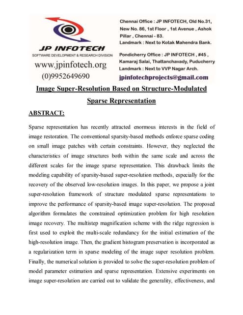Image Super Resolution Based On Pdf