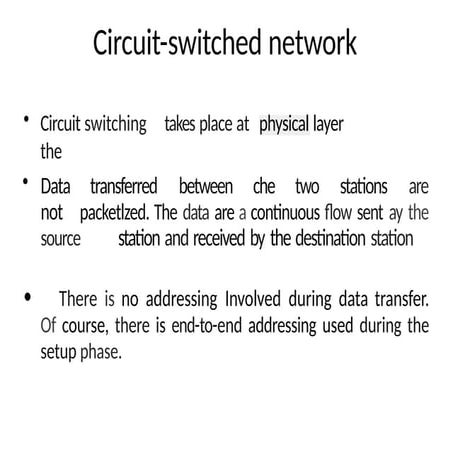 Switching and types in computer networks | PPTX