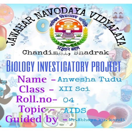 Class 12 investigatory project sub biology topic Aids | PDF ...
