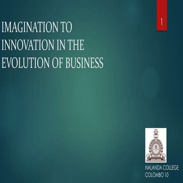 Imagination to Innovation | PPTX