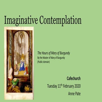 Imaginative contemplation february 2020 | PPTX