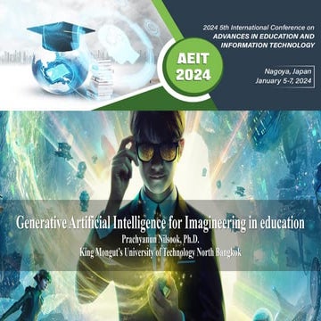 Generative Artificial Intelligence for Imagineering in education | PPT