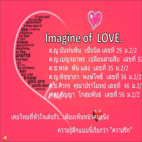 Imagine of love | PPT