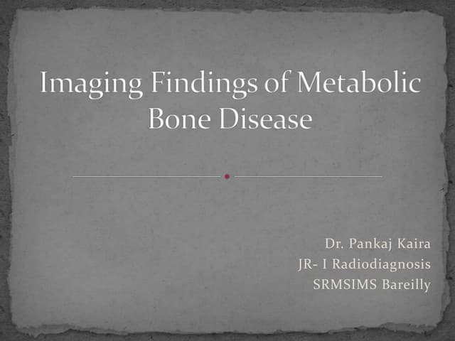 Imaging in rickets | PPTX