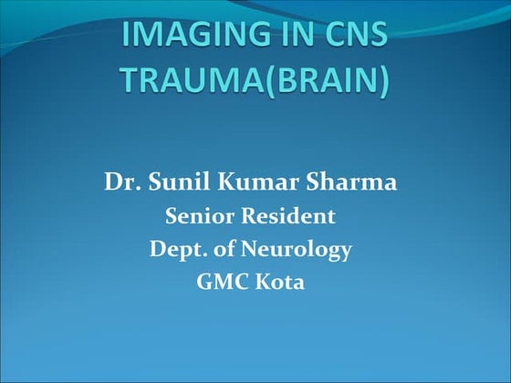 Traumatic brain injury | PPT