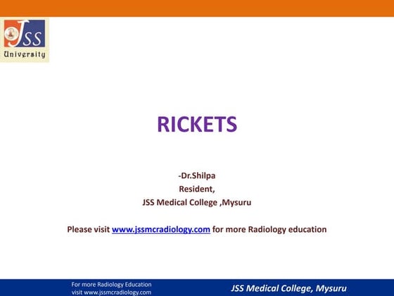 Imaging in rickets | PPT