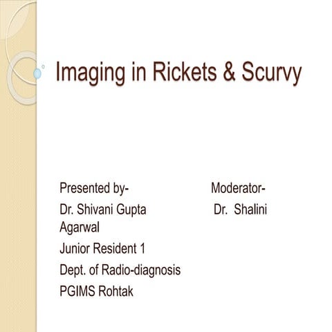 Imaging in rickets | PPTX