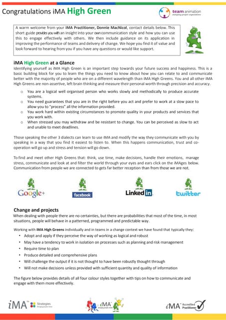 iMA High Yellow Description | PDF | Business Administration | Business